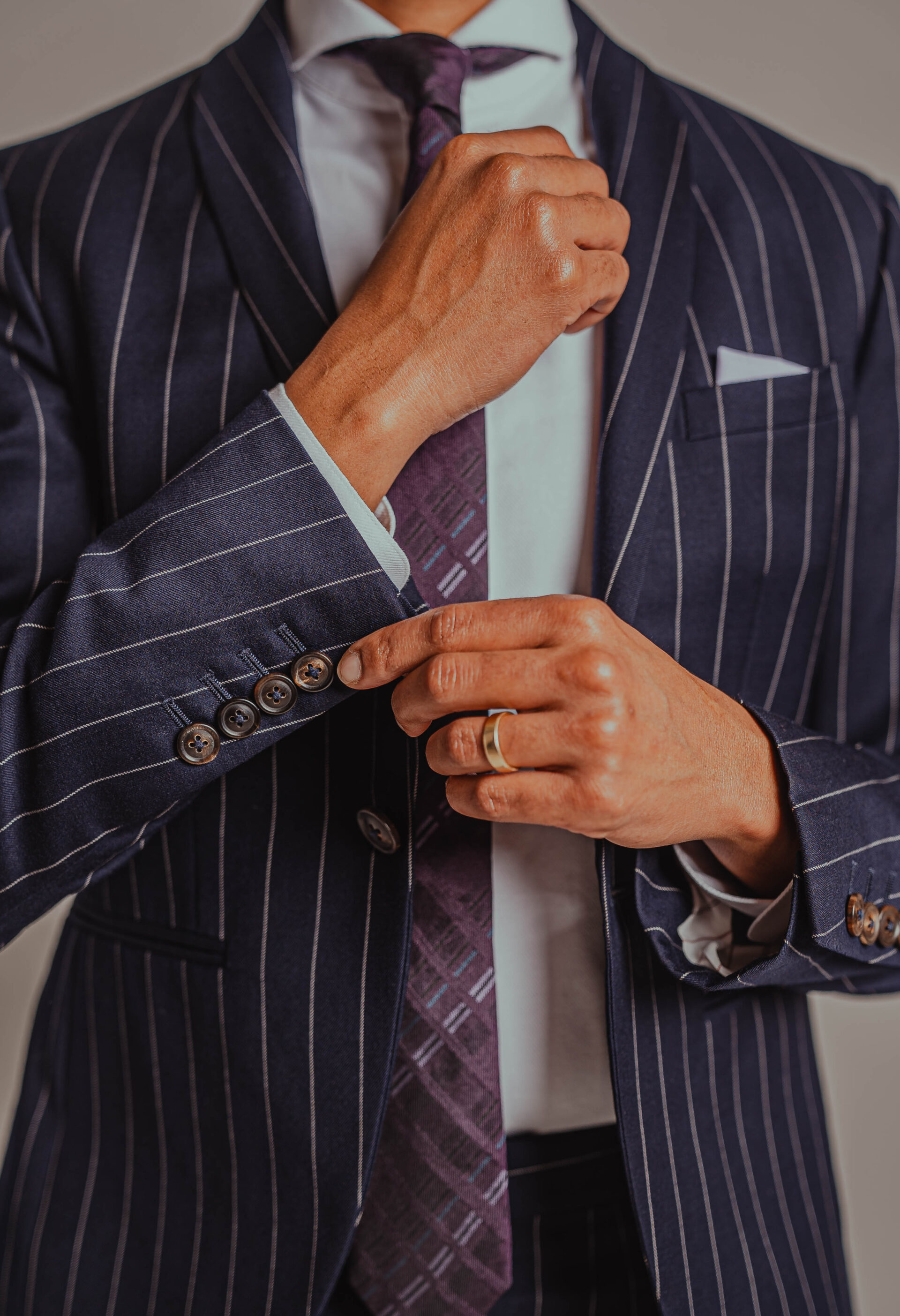 How to Wear: The Navy Pinstripe Suit - She's a Gent