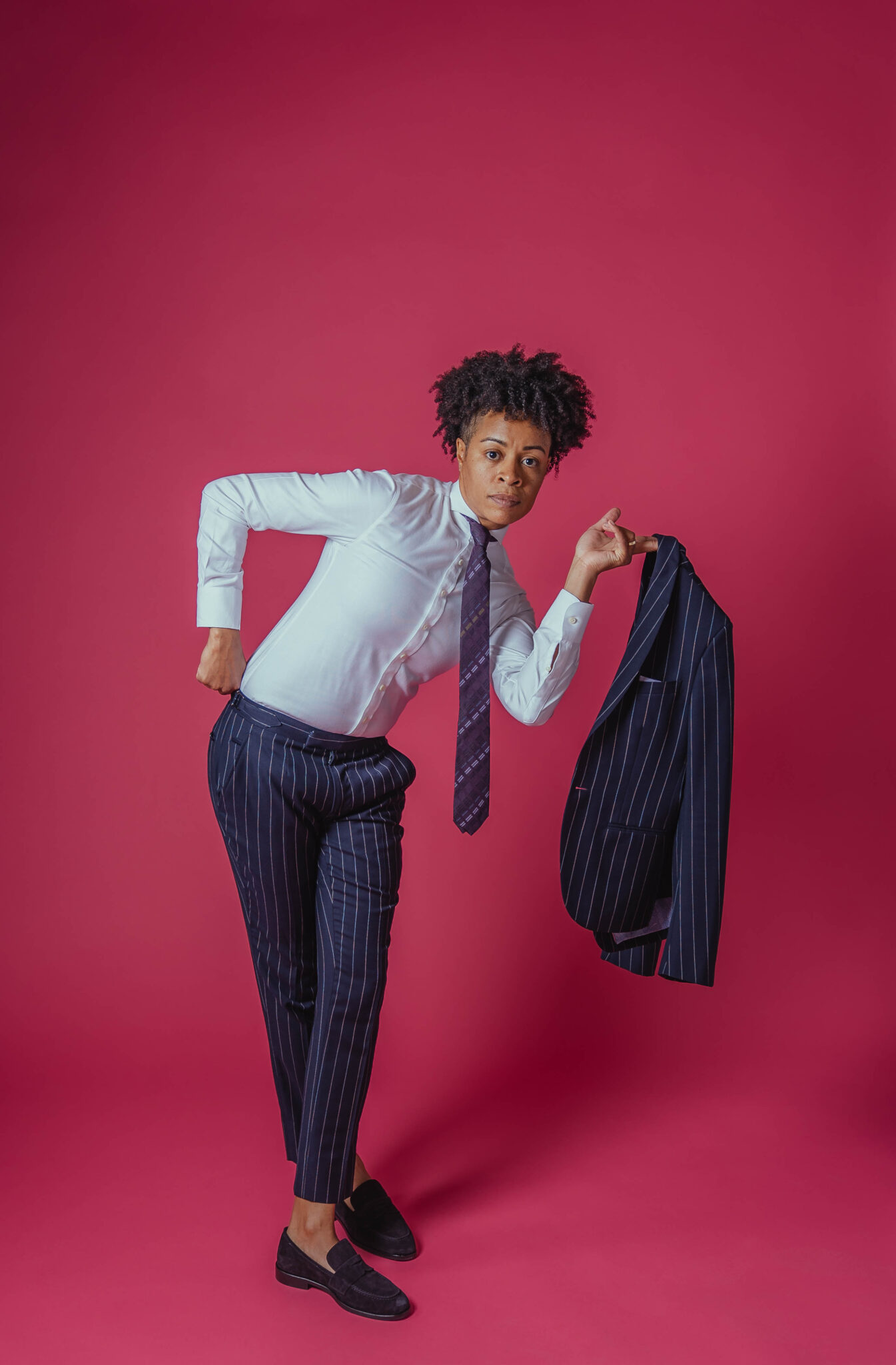 How to Wear: The Navy Pinstripe Suit - She's a Gent