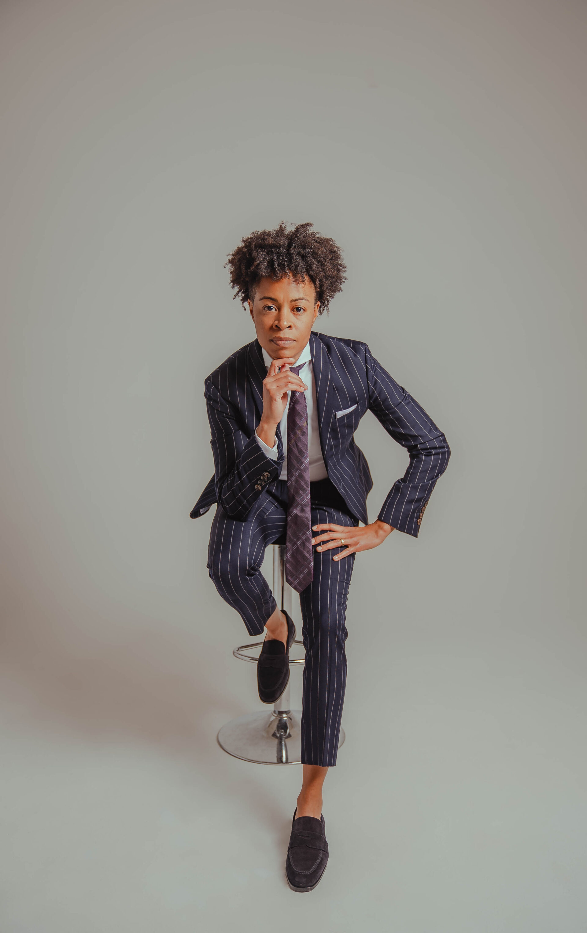 How to Wear: The Navy Pinstripe Suit - She's a Gent